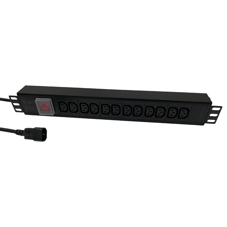 IEC Power Distribution Units 12 Way Horizontal Switched IEC 320 C14 IEC ...